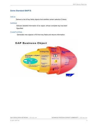 Bapi step-by-step | PDF