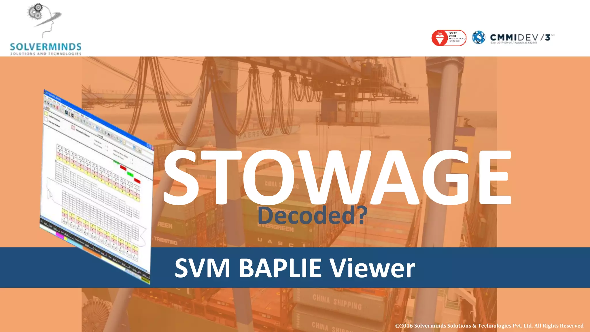 Stowage decoded using Baplie Viewer application | PPSX