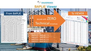 Stowage decoded using Baplie Viewer application | PPSX