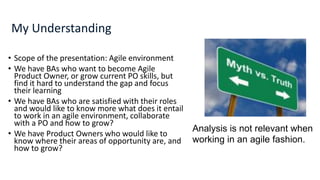 BA and a PO: Where do they meet and where do they conflct | PDF