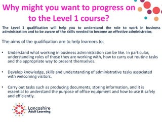 Business Administration Level 1 - Session 1 - Linkbridge | PPT