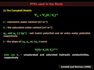 Unsaturated hydraulic conductivity of soil | PPTX