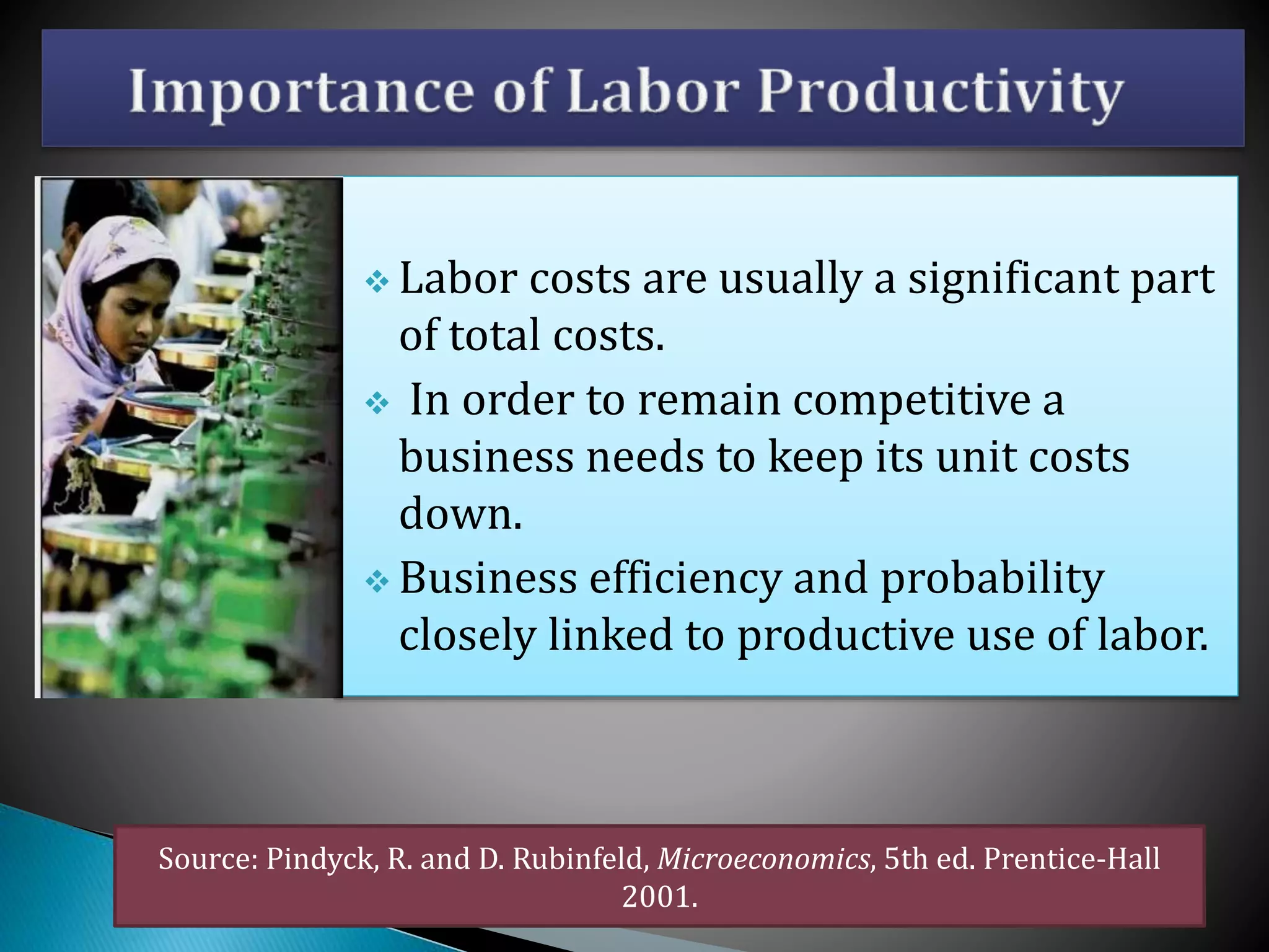 Productivity of labor | PPTX