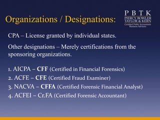 Forensic Accounting | PPTX
