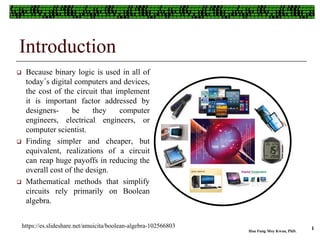 Boolean Algebra | PPTX