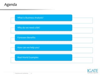 Ba process plan- IGATE Global Solutions LTD | PPTX