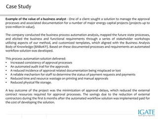 Ba process plan- IGATE Global Solutions LTD | PPTX