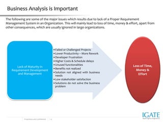 Ba process plan- IGATE Global Solutions LTD | PPTX