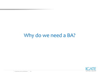 Ba process plan- IGATE Global Solutions LTD | PPTX