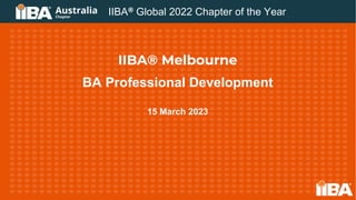 BA Professional Development Event | PDF