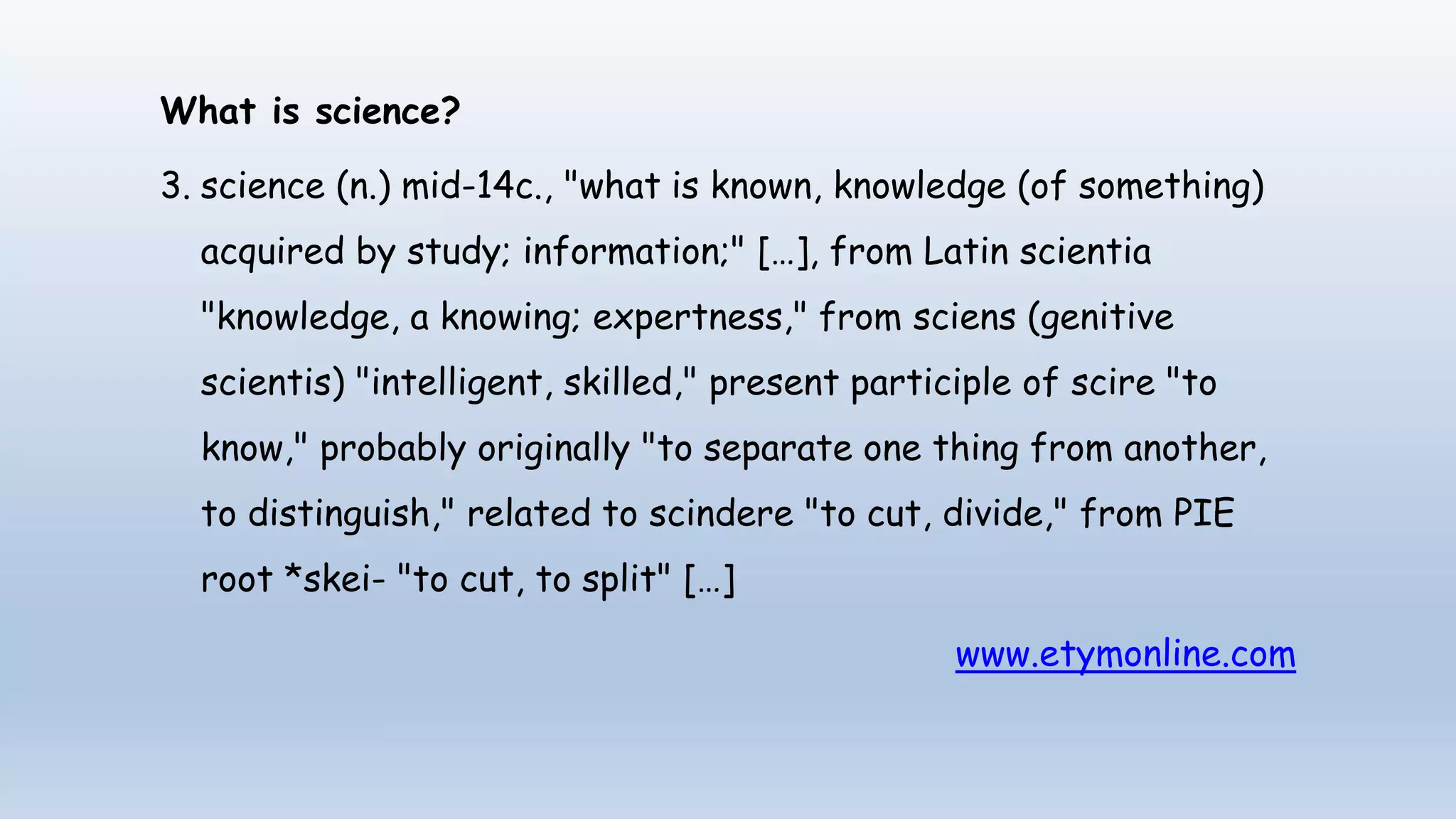 BA PT Subjects Within the Curriculum Science Level 5- Session 1 - What ...