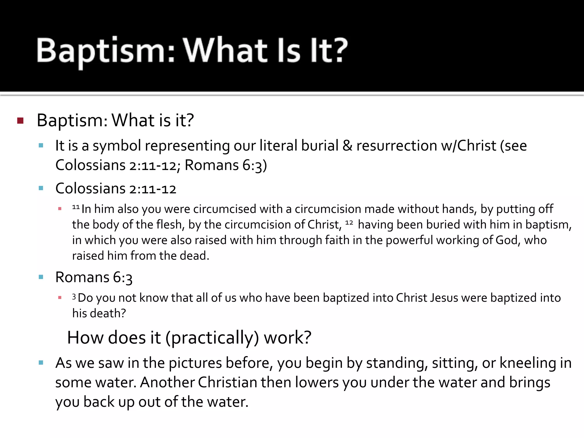 Baptism | PPTX