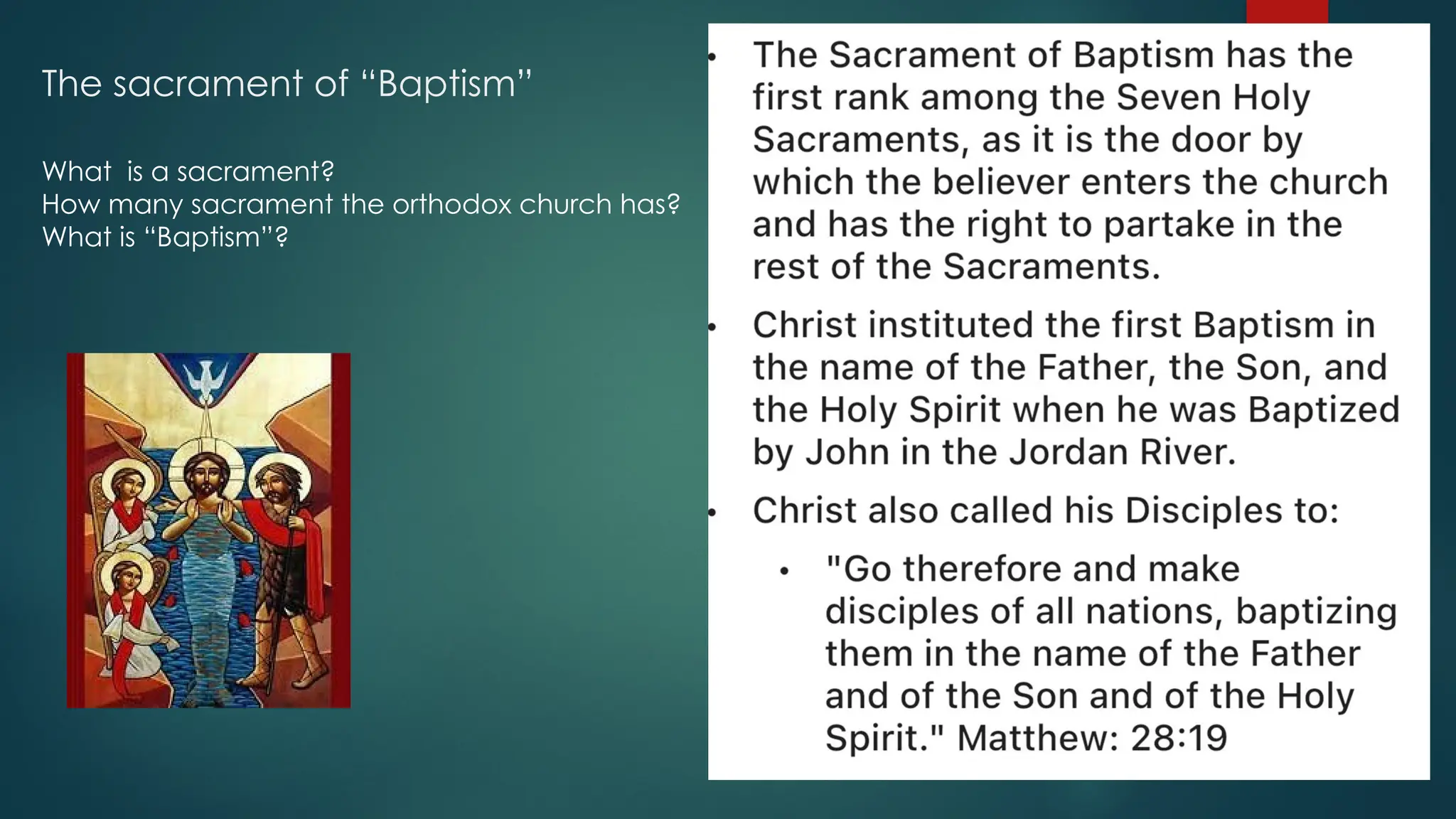 baptism,1st sacrament of church for kids | PPT