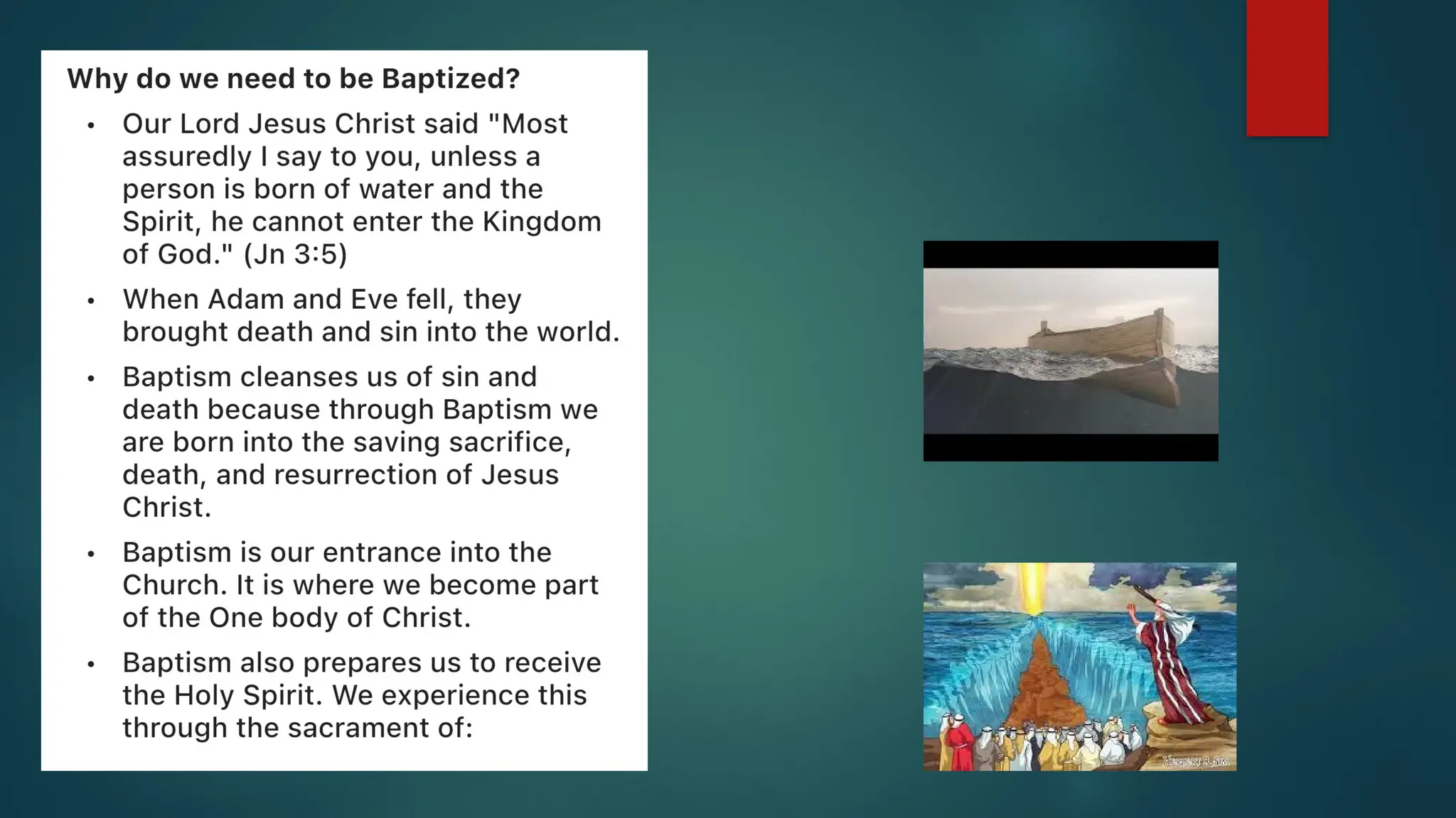 baptism,1st sacrament of church for kids | PPT