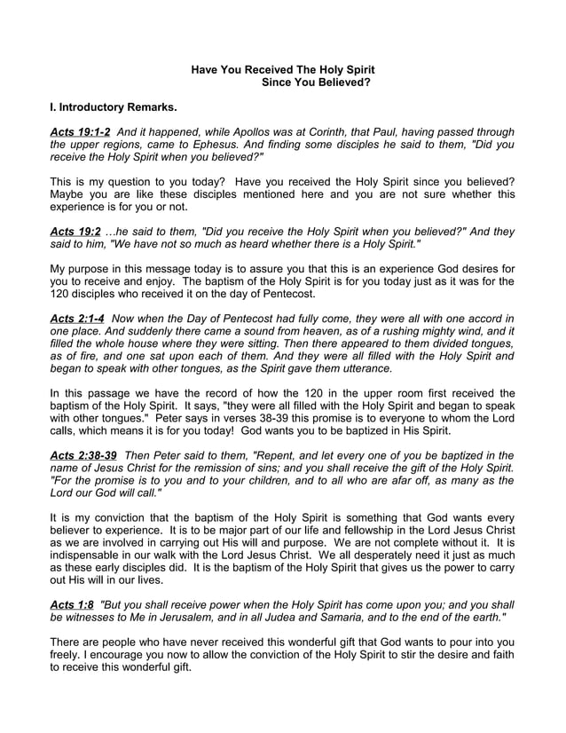 Baptism holy-spirit | DOC