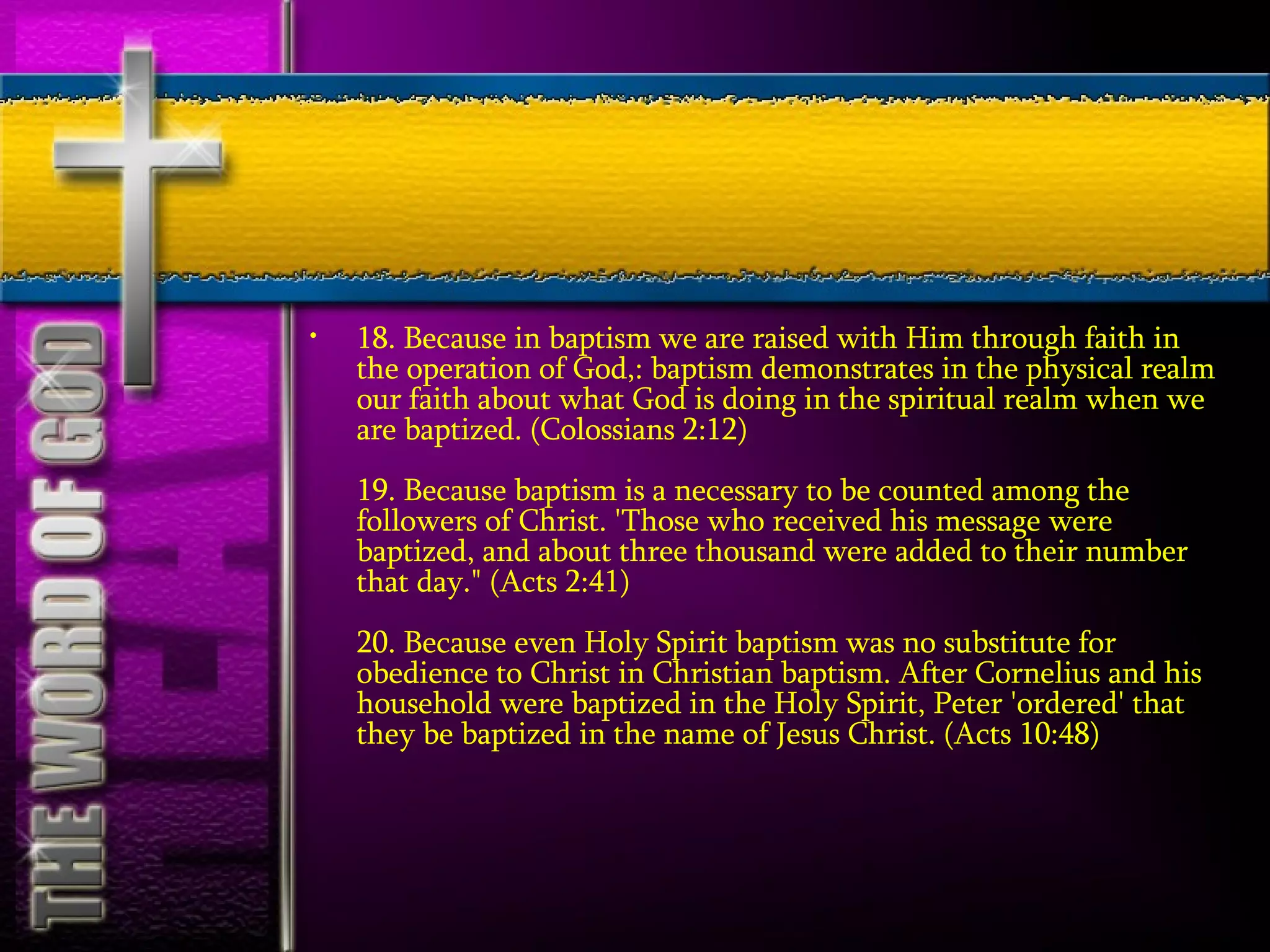 Baptism In Jesus Name | PPT