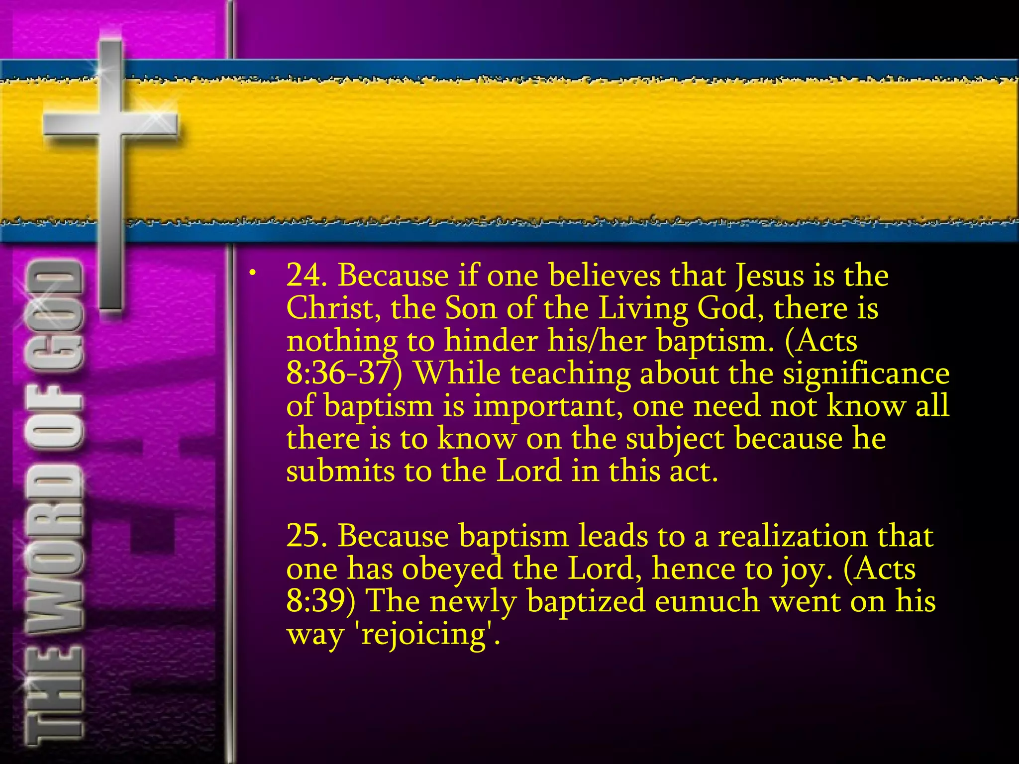 Baptism In Jesus Name | PPT