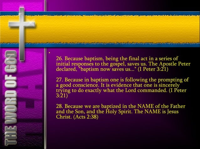 Baptism In Jesus Name | PPT