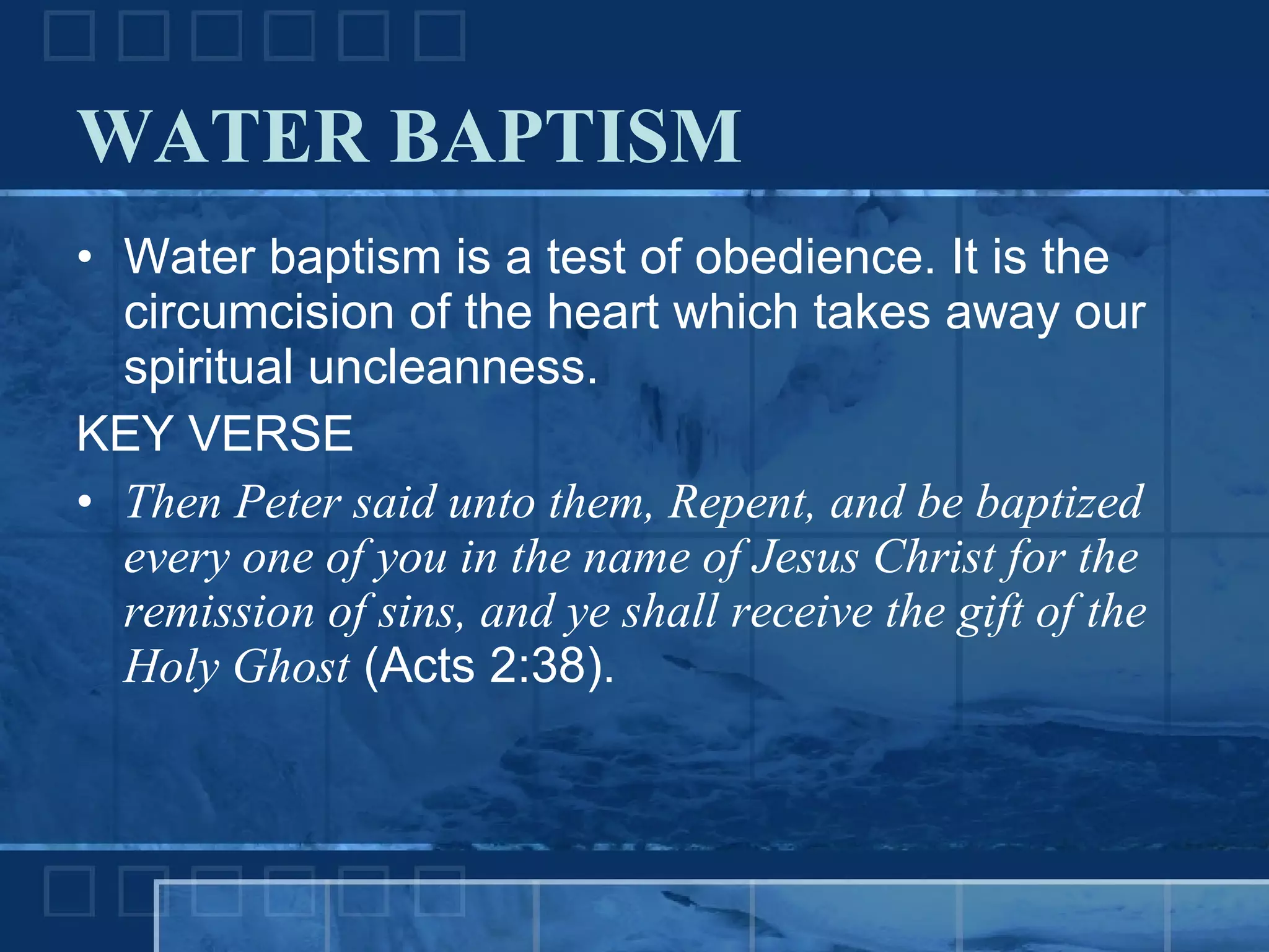 Baptism In Jesus Name | PPT