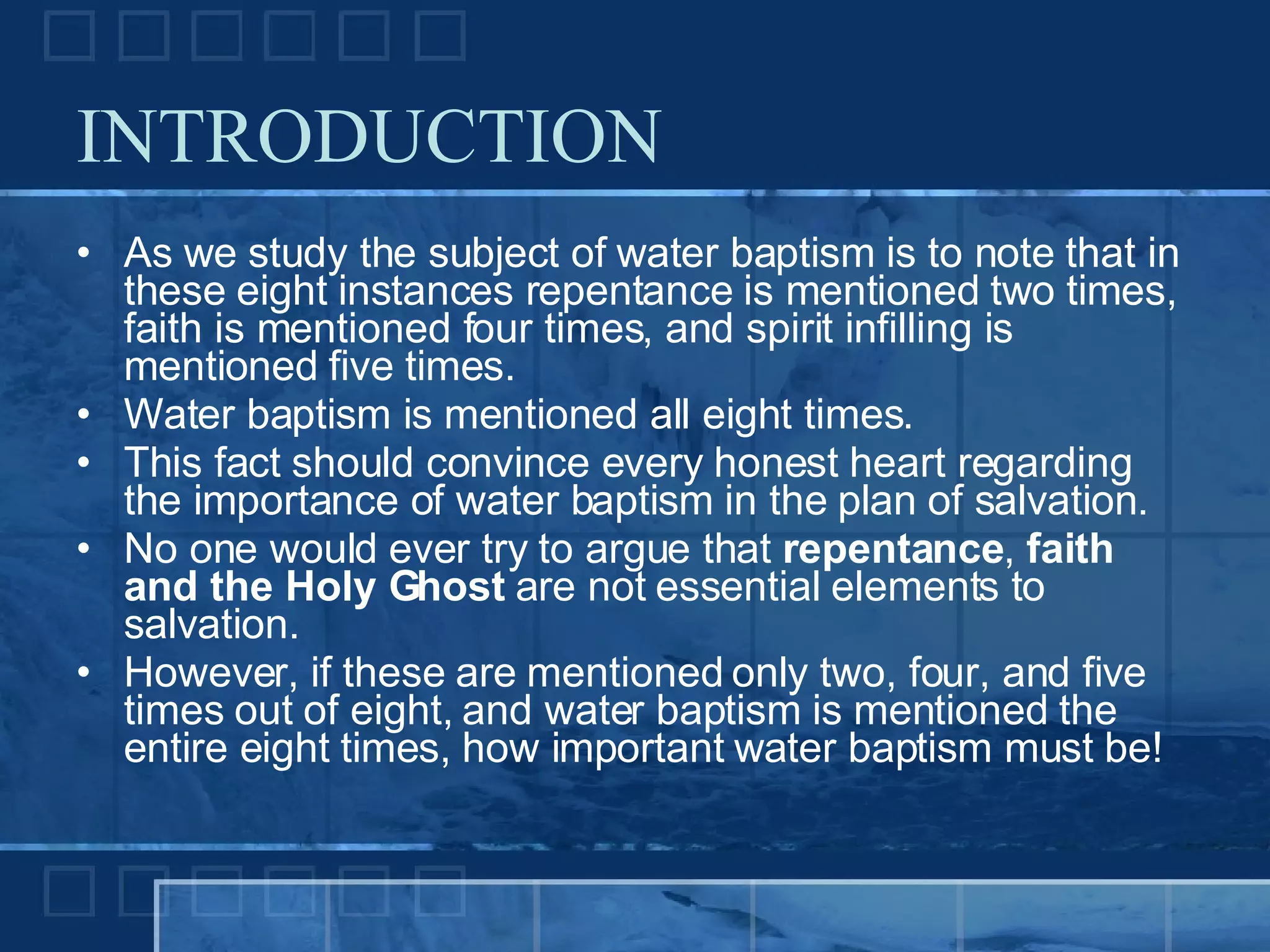 Baptism In Jesus Name | PPT