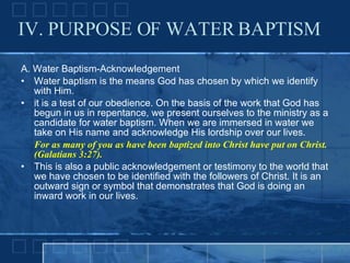 Water Baptism In Jesus Name