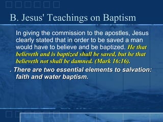 Water Baptism In Jesus Name