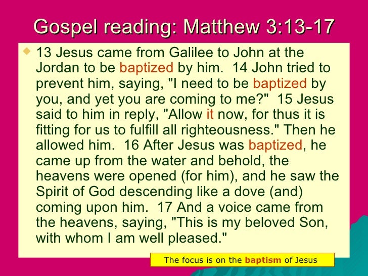 Baptism Of The Lord A