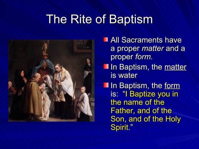 Baptismal Preparation: Catholic Sacrament of Initiation | PPT
