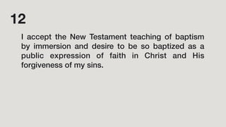 (16:9) Seventh-day Adventist Baptismal Vows | PDF