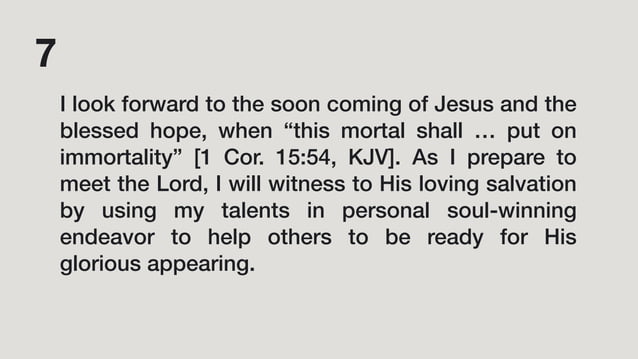 (16:9) Seventh-day Adventist Baptismal Vows | PDF
