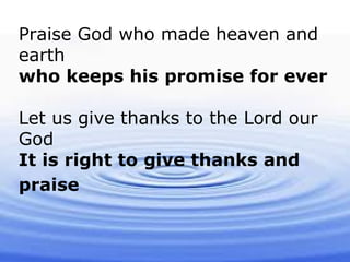 Church order of service: Adult Baptism and Admission of Children to ...