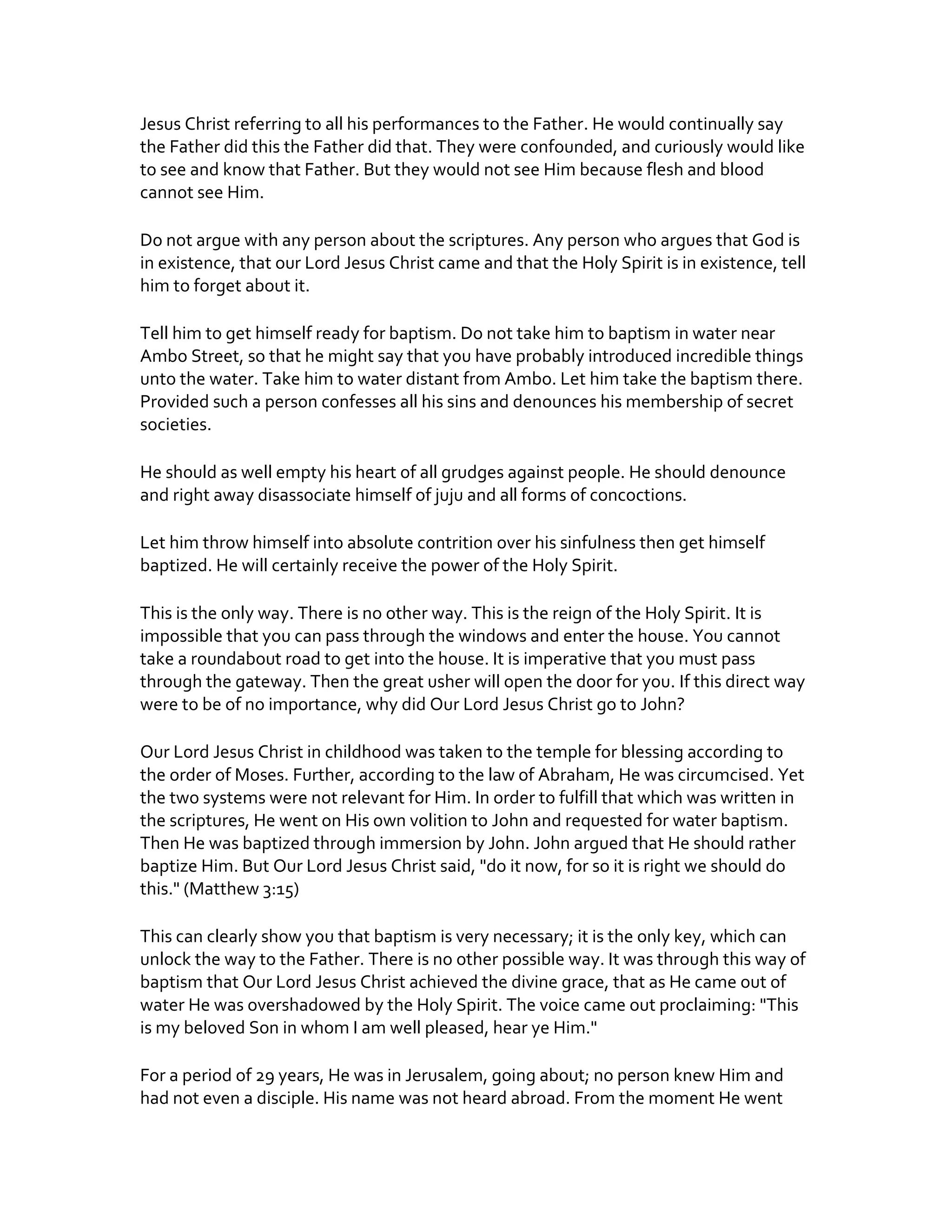 Baptism by immersion | DOCX