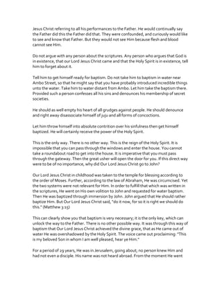 Baptism by immersion | PDF