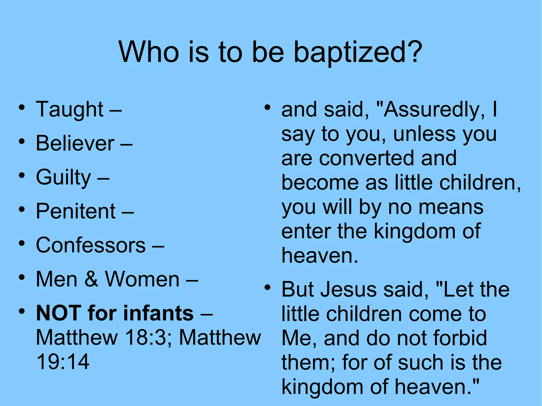 Baptism chart | PPT