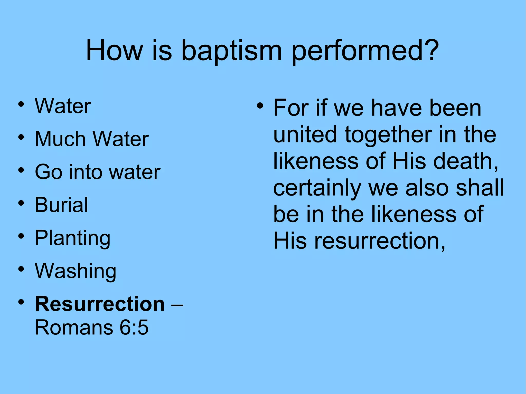 Baptism chart | PPT