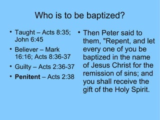 Baptism chart | PPT