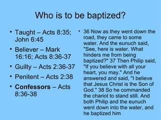 Baptism chart | PPT