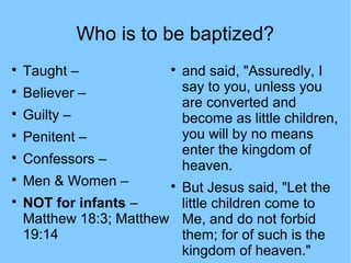 Baptism chart | PPT