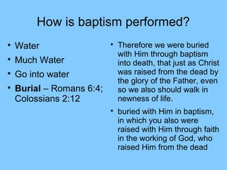 Baptism chart | PPT