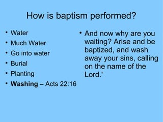 Baptism chart | PPT