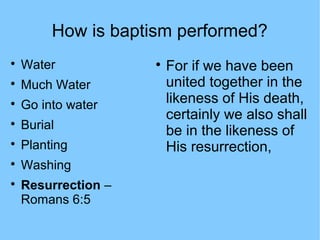 Baptism chart | PPT