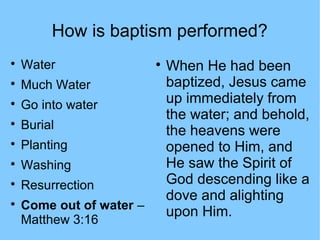 Baptism chart | PPT