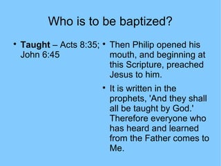Baptism chart | PPT