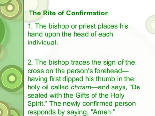 Baptism and Confirmation | PPT