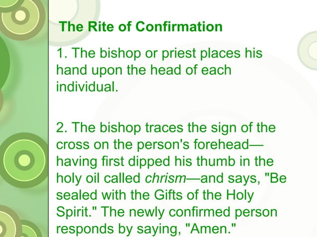 Baptism and Confirmation | PPT