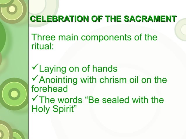 Baptism and Confirmation | PPT