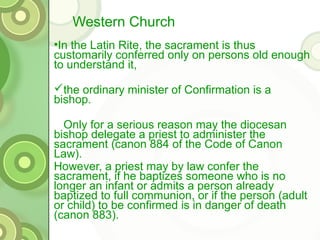 Baptism and Confirmation | PPT