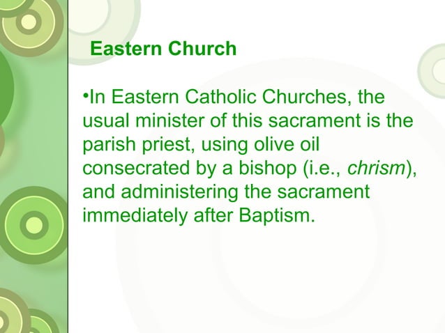 Baptism and Confirmation | PPT