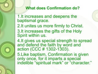 Baptism and Confirmation | PPT