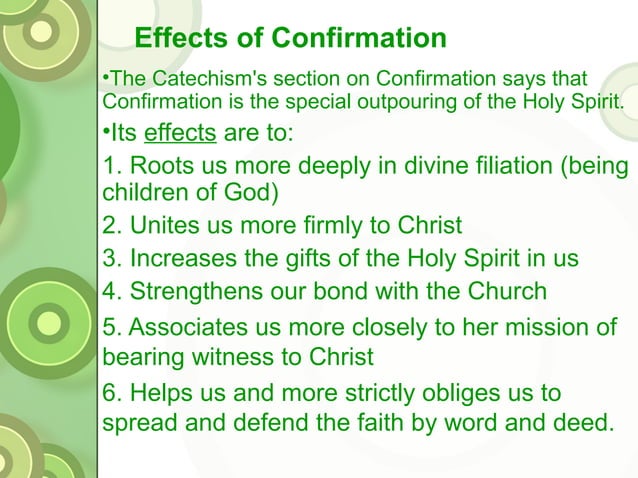 Baptism and Confirmation | PPT